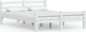 vidaXL Rám postele masivní borovice 120 x 200 cm [322077] Barva: Bílá