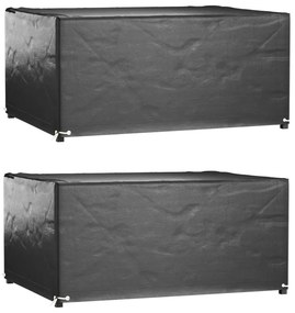 Plachty na zahradní nábytek 2 ks s 8 očky 180x135x80cm obdélník 3155348