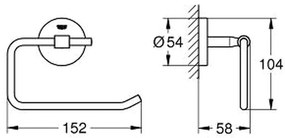 Grohe BauCosmopolitan - Držák na toaletní papír 40457001