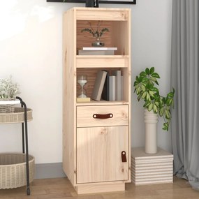 Skříň highboard 34 x 40 x 108,5 cm masivní borové dřevo - Default Title