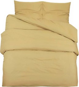 Sada ložního prádla taupe 220 x 240 cm lehké mikrovlákno 135987