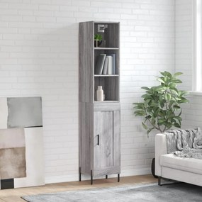 vidaXL Skříň highboard 34,5 x 34 x 180 cm kompozitní dřevo [3190093] Barva: šedá sonoma