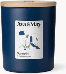Vonná svíčka Santorini (rozmarýn, tonka fazole a cedr)
