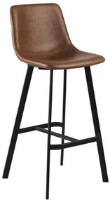 Oregon barová židle světle hnědá ekokůže