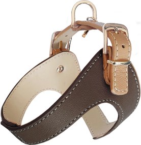 MILK&PEPPER Postroj pro psy Vendome Deluxe Marron/Camel Velikost: 35