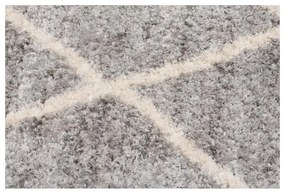 Kusový koberec shaggy Mirza šedý 160x229cm
