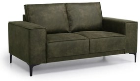 Zelená pohovka z imitace kůže 164 cm Copenhagen – Scandic