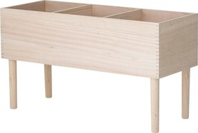 Knihovna z masivu pavlovnie ve světle přírodní barvě 91x50x35 cm Douve – Bloomingville