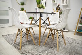 Set čtyř jídelních židlí MARO bílé (4ks)