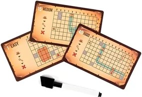 PROFESSOR PUZZLE Logická hra Lost Treasure / 40 karet / Mazatelné pero