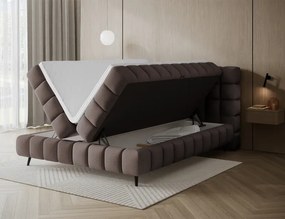 Kontinentální postel Sabrina 160x200, hnědá (tonall 22)