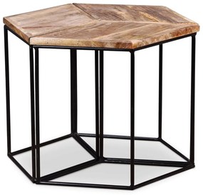 Konferenční stolek - masivní mangovníkové dřevo | 48x48x40 cm