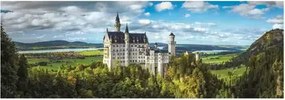 CLEMENTONI Panoramatické puzzle Zámek Neuschwanstein / 1000 dílků / od