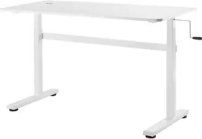 Ergo Office ER-401W bílá / Stůl / Ruční nastavení výšky