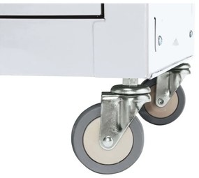 Draper Tools Pojízdná skříňka a truhla na nářadí 61,6x33x99,8 cm bílá