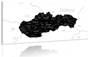 Obraz moderní mapa Slovenska - 100x50