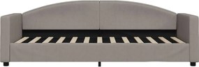 Válenda s přistýlkou a zásuvkami taupe 80 x 200 cm textil 3197222