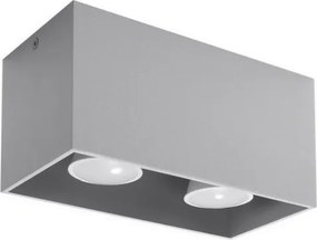 Nástěnné svítidlo SOLLUX Quad maxi GU10 2x40W bez zdroje SL.0382 šedá