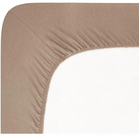 Andrea Simone Jersey Lycra prostěradlo Andrea Simone boxspring - Taupe Gray (17-0808) 90 x 200