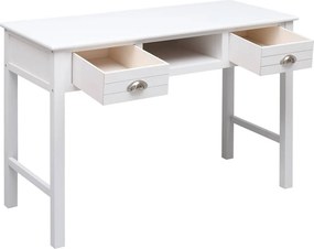 Psací stůl bílý 110 x 45 x 76 cm dřevo 284155