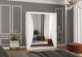 Posuvná skříň s zrcadlem CHARLOTTE 180