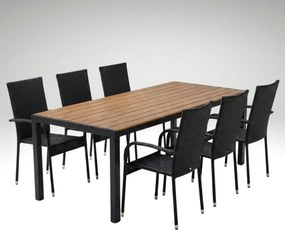 Vikio Zahradní set 190x90 pro 6 osob přírodní DT254-190P2
