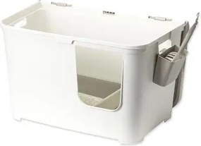 Moderna Casetta Camelia krémová / Toaleta pro kočky s krytem / 75,7 x