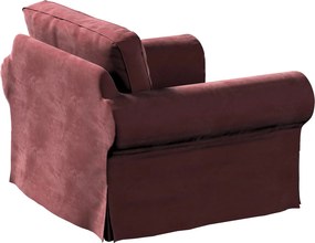 Potah na křeslo IKEA Ektorp barva červená látka lesklé, sametová