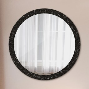 Kulaté dekorativní zrcadlo na zeď Chaotické tečky fi 100 cm