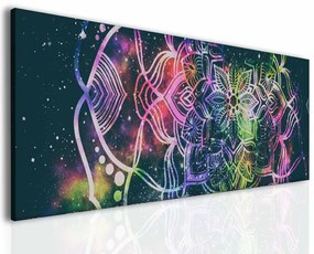 Obraz barevná magická mandala Velikost (šířka x výška): 120x40 cm