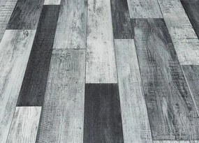 Breno PVC PLAZA Cuban Oak 909M - šedé dřevo, šíře 100 cm