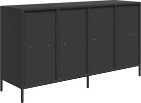 Příborník černý 135 x 39 x 73,5 cm ocel válcovaná za studena 3307161