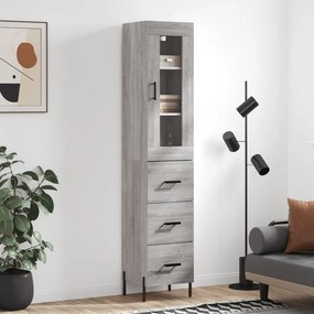 Skříň highboard šedá sonoma 34,5 x 34 x 180 cm kompozitní dřevo 3199247