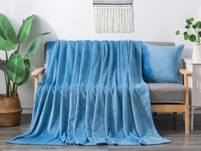 XPOSE® Mikroplyšová deka Exclusive - nová modrá 150x200 cm