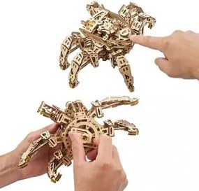 Ugears 3D dřevěné mechanické puzzle Šestinohý průzkumník (hexapod) / o