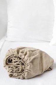 Magic Linen Lněné prostěradlo Natural Velikost: 180 x 200 x 41 cm