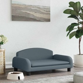 Pelíšek pro psy tmavě šedý 70 x 45 x 30 cm textil 171961