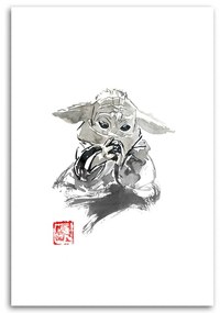 Gario Obraz na plátně Star Wars, Baby Yoda - Péchane Rozměry: 40 x 60 cm