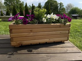 Dřevěný zahradní květináč AKSAMIT pinie  800x400x300