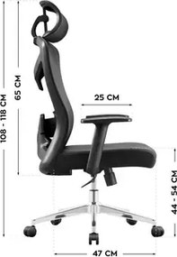 Mark Adler Manager 2.6 černá / Kancelářské ergonomické křeslo / nosnos