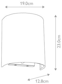 Elstead DL-COOPER-S-IV-AB - Nástěnné svítidlo COOPER 1xE27/60W/230V zlatá