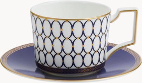 Šálek na čaj's podšálkem z kostního porcelánu Fine Bone China Renaissance
