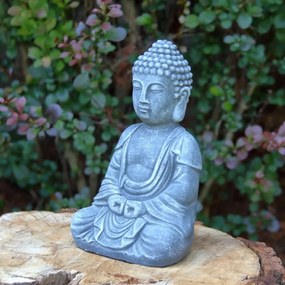 Buddha soška beton 10×20×13cm