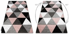 Koberec ALTER Rino Trojúhelníky růžový