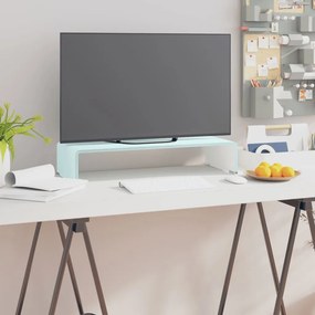 TV stolek / podstavec na monitor sklo zelený 60 x 25 x 11 cm 244143
