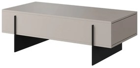 Konferenční stolek Larena - kašmírová / černá