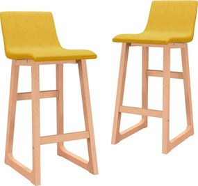 vidaXL Barové židle 2 ks textil [289404] Barva: Žlutá