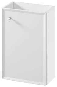 Cersanit Mille, závěsná WC skříňka 392x214x590 mm + keramické umyvadlo Como, bílá matná, S801-568