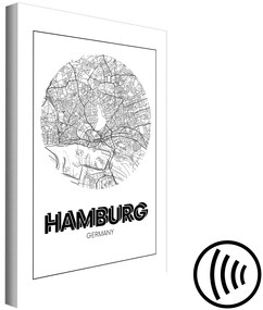 Obraz Retro Hamburk (1 panel) vertikální