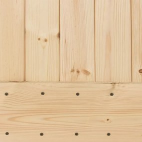 Posuvné Dveře S Kováním 85 X 210 Cm Masivní Borové Dřevo